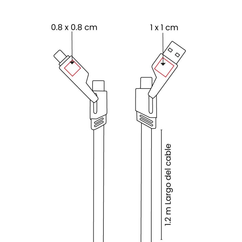Cable Nopus | Personalizado con tu Logo | Mix