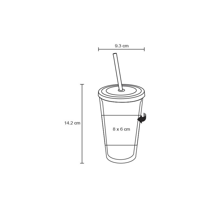 Vaso Eco Rock | Personalizado con tu Logo