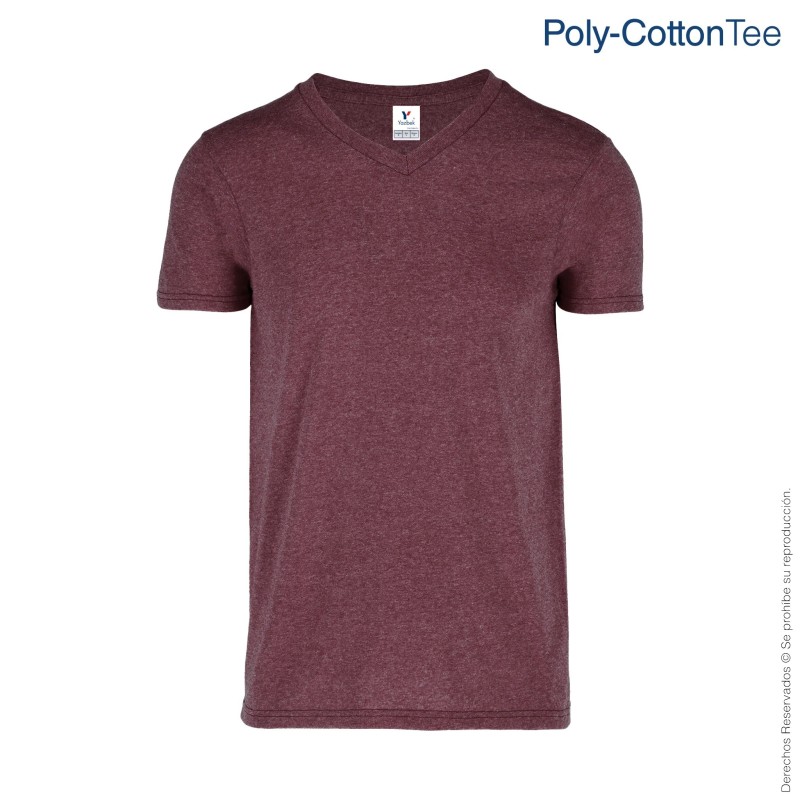 Playera Cuello V Manga Corta para Caballero - C0356